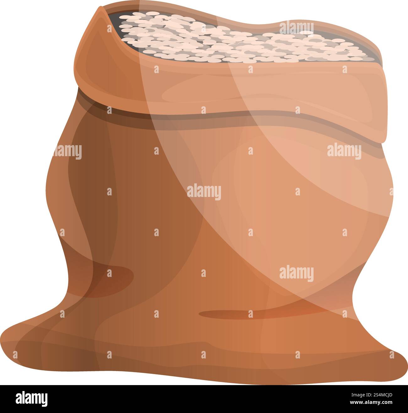 Warehouse rice sack icon. Cartoon of warehouse rice sack vector icon ...