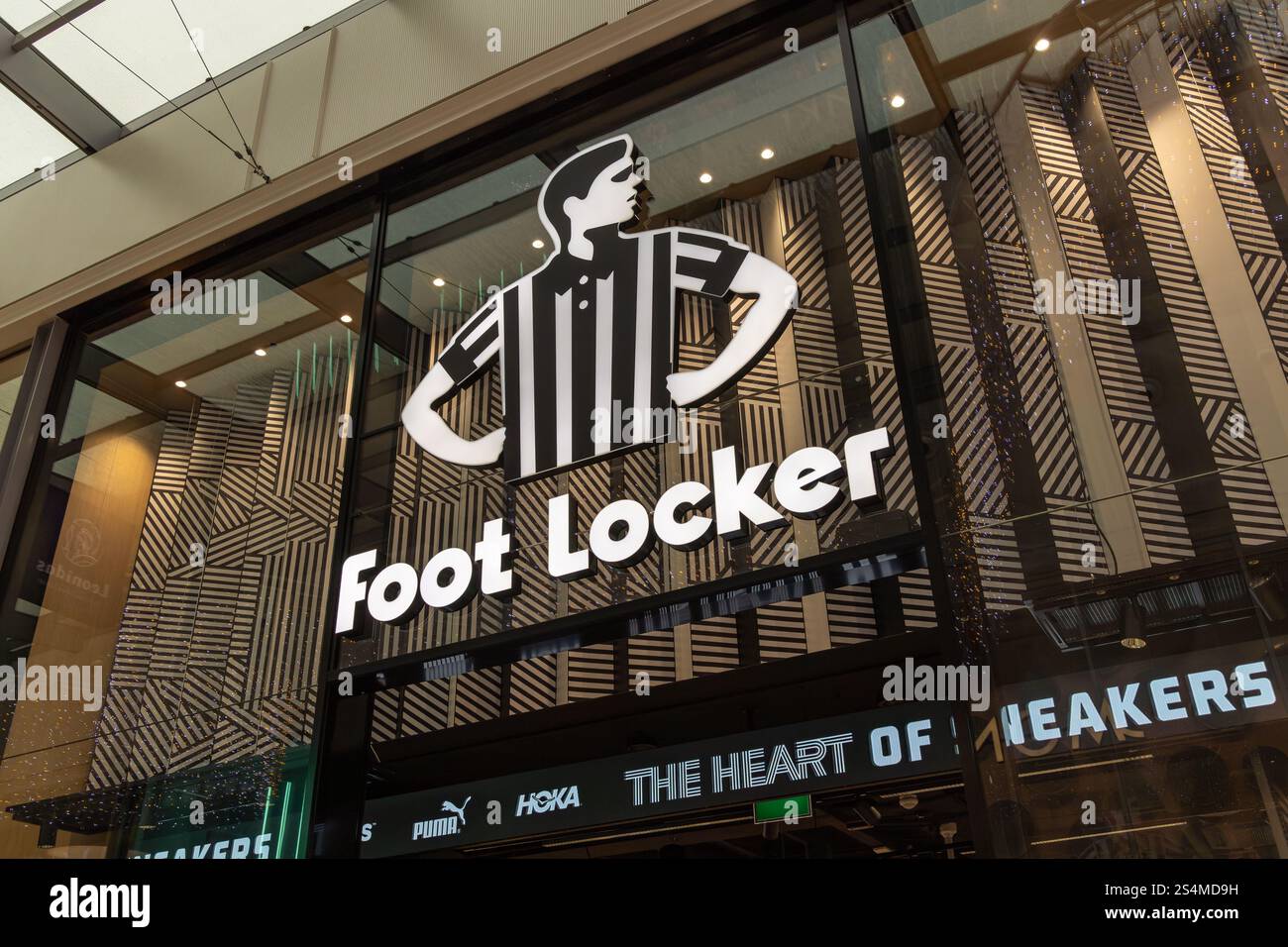 Utrecht, the Netherlands. 15 December 2024. Foot Locker logo black and ...