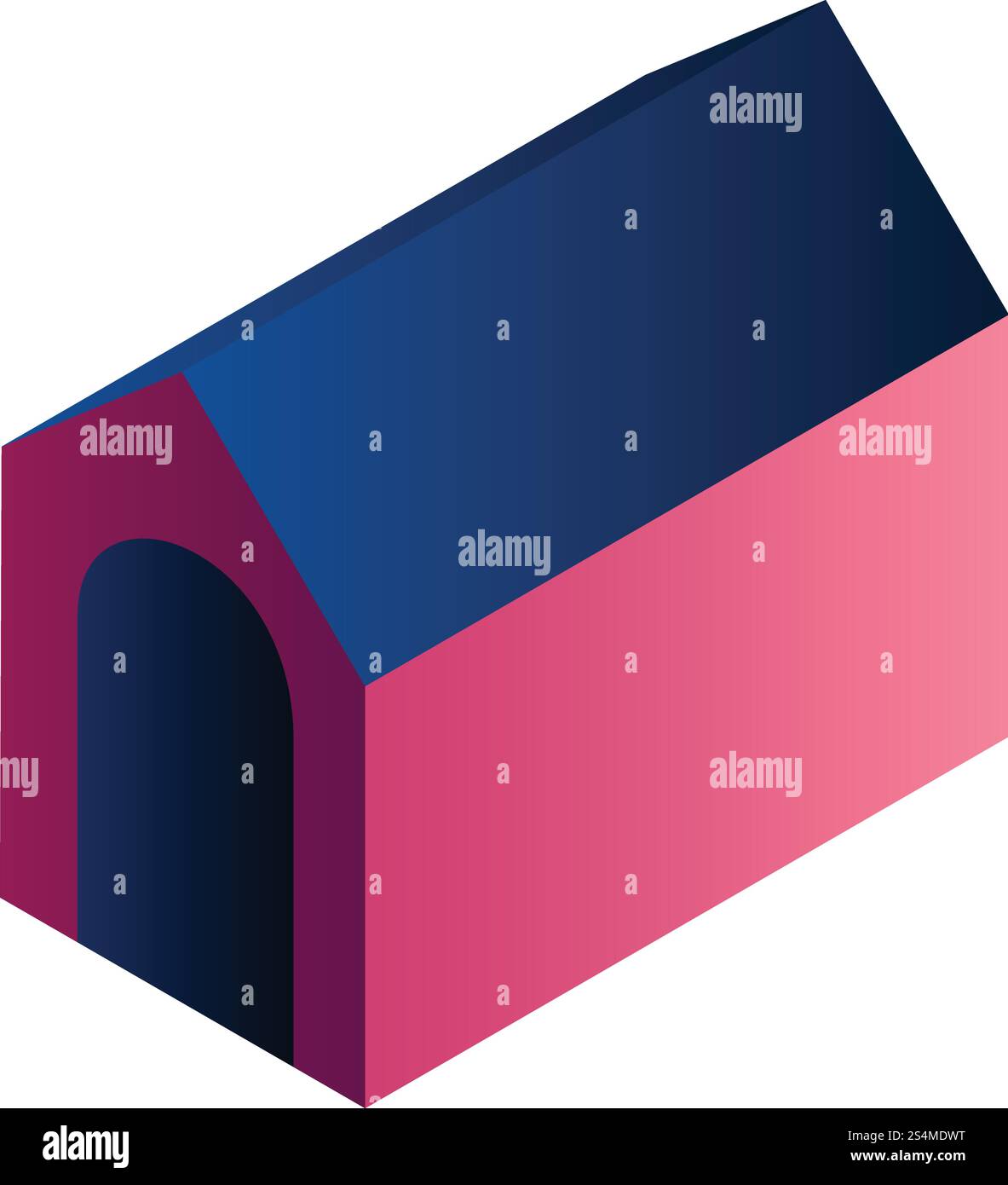 Dog house icon. Isometric of dog house vector icon for web design ...