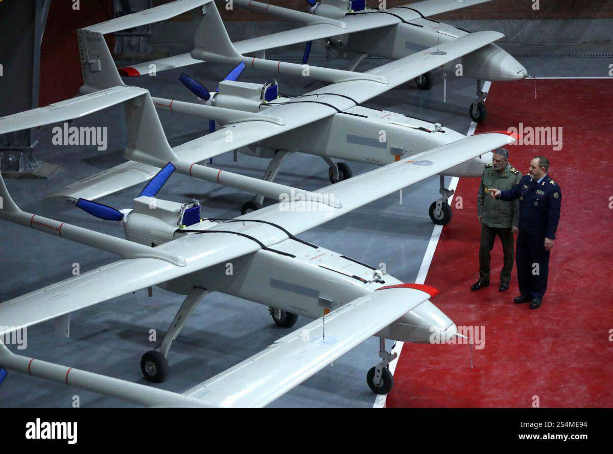 In this photo provided Monday, Jan. 13, 2025, by the Iranian Army ...