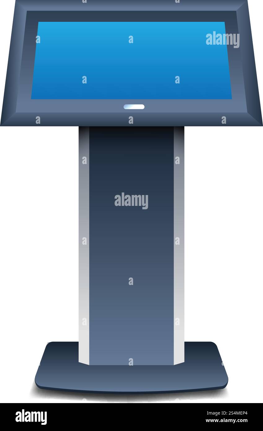 Kiosk icon. Realistic illustration of kiosk vector icon for web design ...