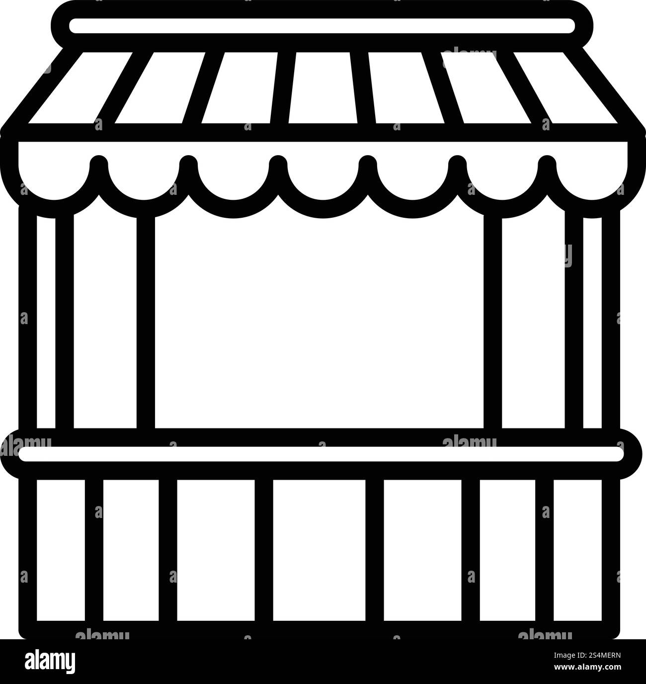 Trade tent icon. Outline trade tent vector icon for web design isolated ...