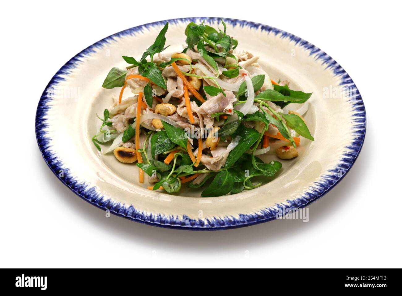 Chicken salad with rau ram (vietnamese coriander), Vietnamese cuisine ...