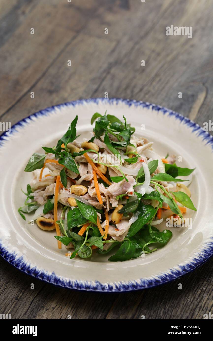 Chicken salad with rau ram (vietnamese coriander), Vietnamese cuisine ...
