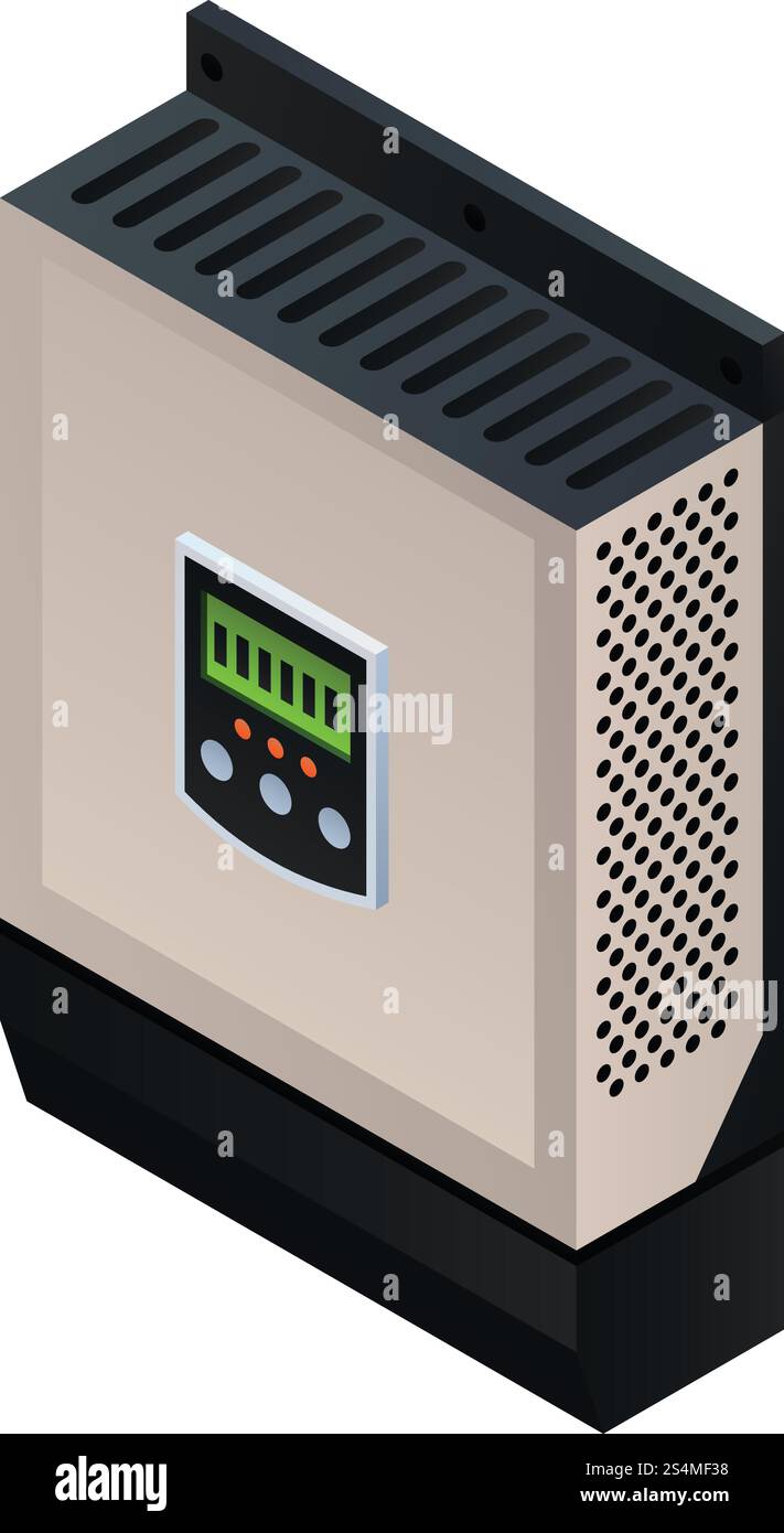 Charge inverter controller icon. Isometric of charge inverter controller vector icon for web ...