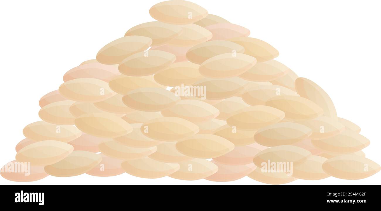 Rice icon. Cartoon of rice vector icon for web design isolated on white ...