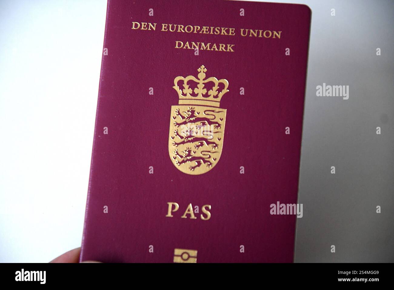 Kastrup/Copenhagen/ Denmark/13 JANUARY 2025/.Danish passport also ...