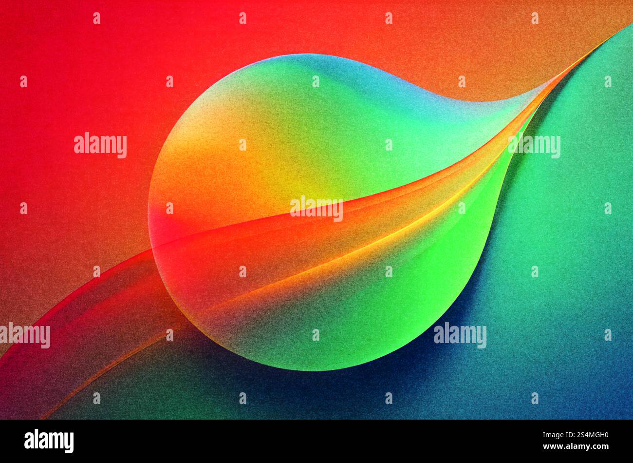 Vibrant, grainy background displays a blend of colors transitioning ...