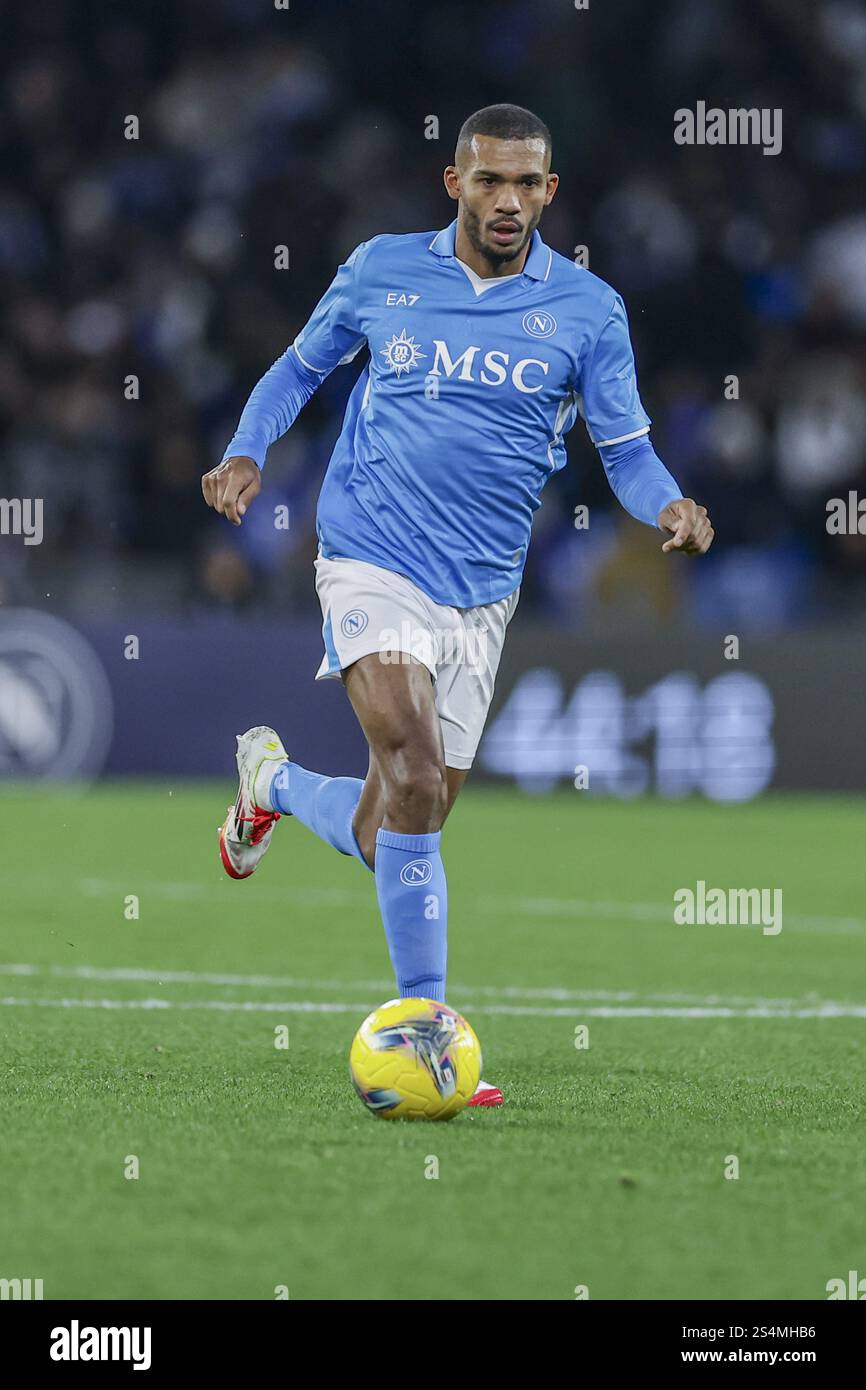 Naples, Italy. 12th Jan, 2025. Napoli's Brazilian defender Juan Jesus ...