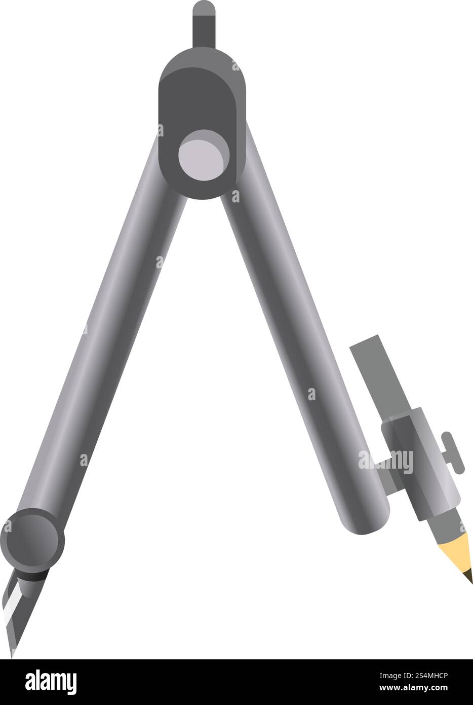 Drawing compass icon. Cartoon of drawing compass vector icon for web ...