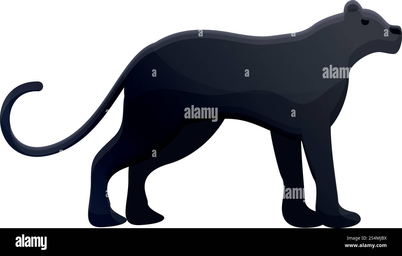 Panther icon. Cartoon of panther vector icon for web design isolated on ...