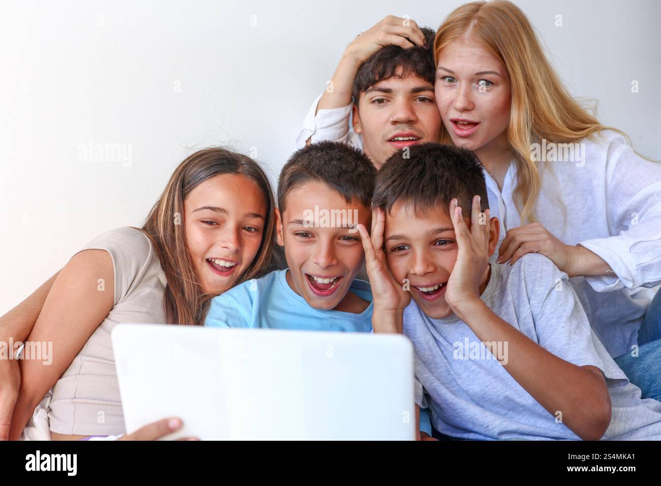Five siblings, including a girl and two boy triplets, enjoy time with ...