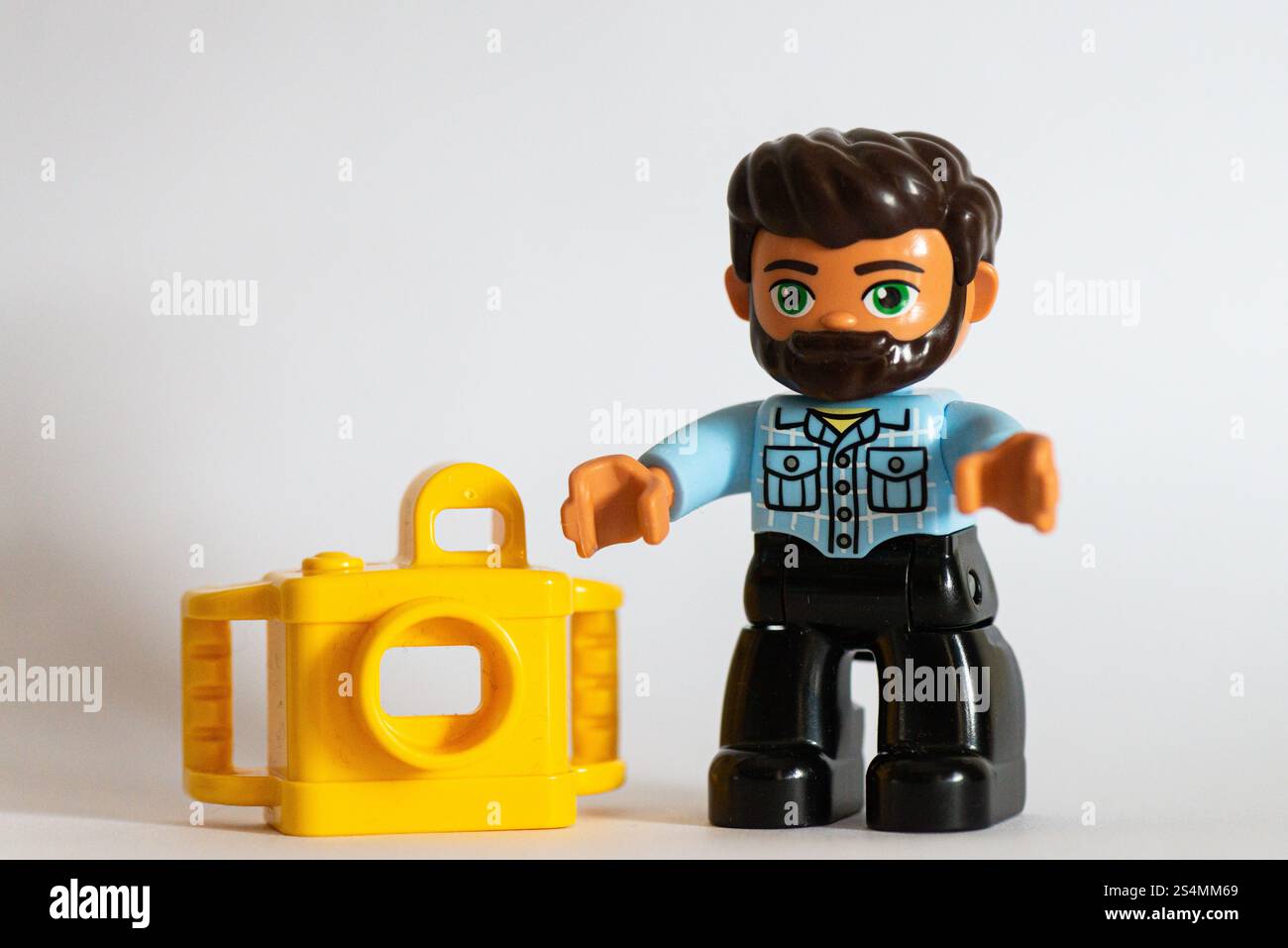 Duplo man with blue shirt hi-res stock photography and images - Alamy