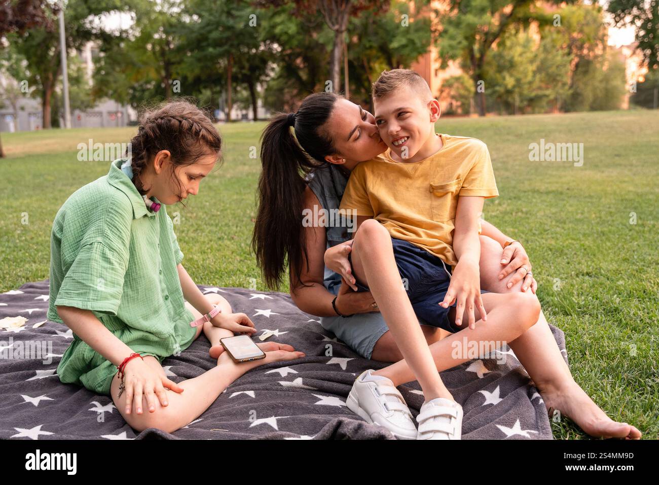 Disabled boy hug girl hi-res stock photography and images - Alamy