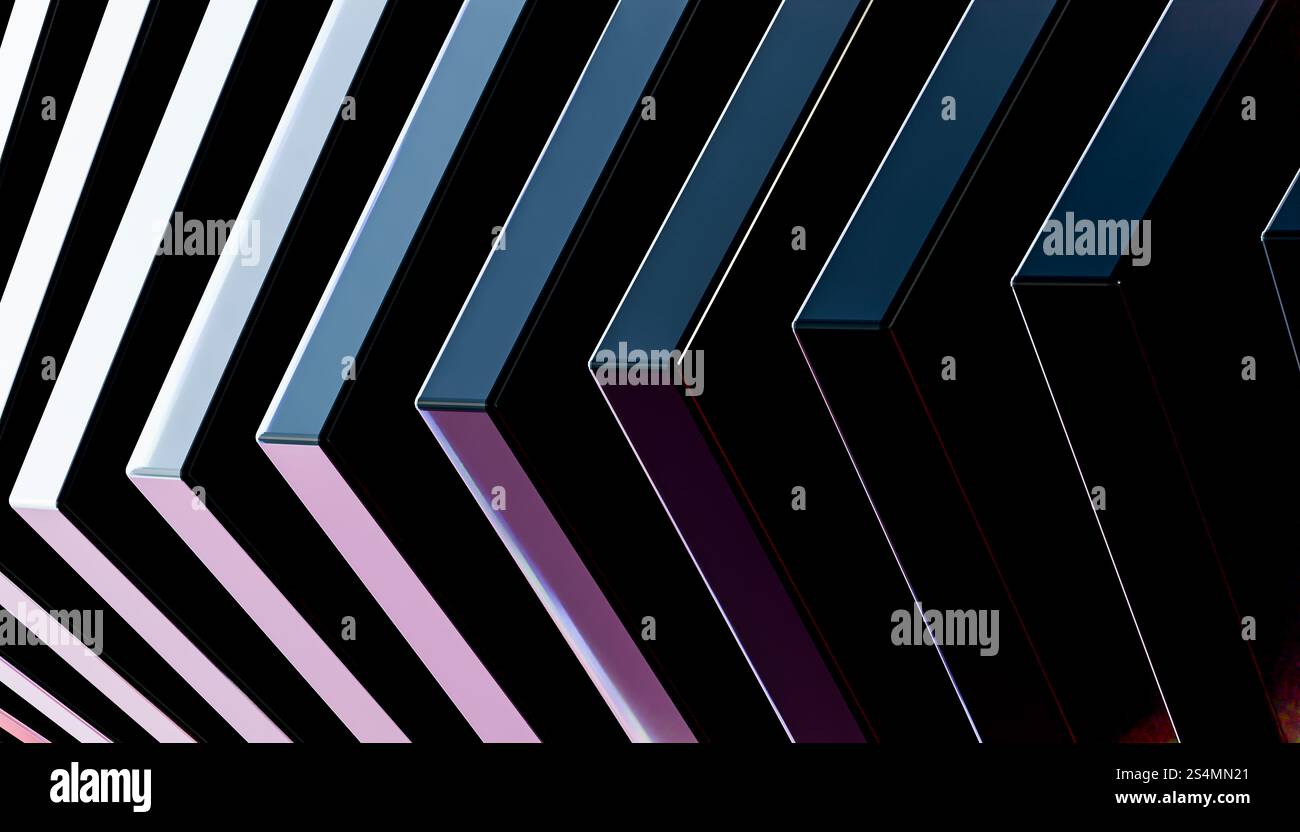 A stunning 3D render showcasing geometric shapes with a combination of ...