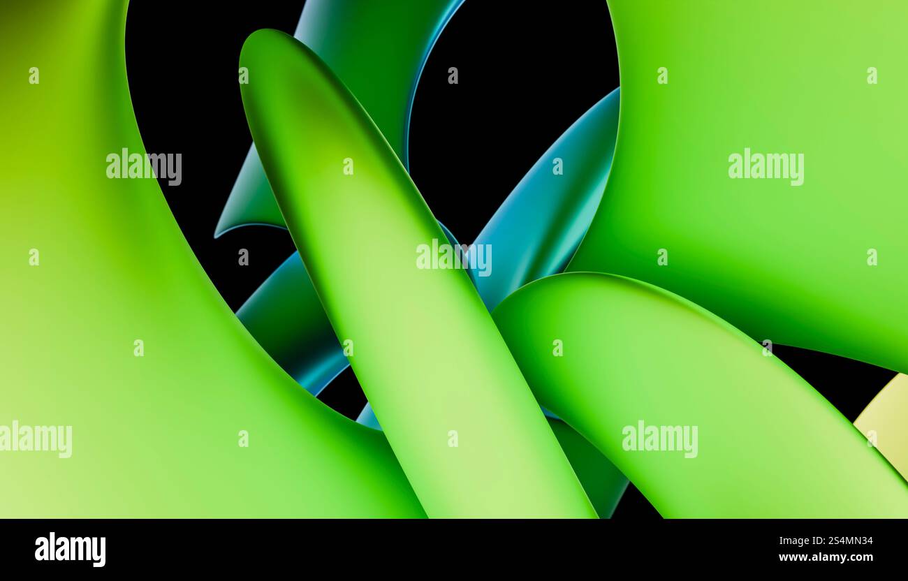 Forms in shades of green hi-res stock photography and images - Alamy