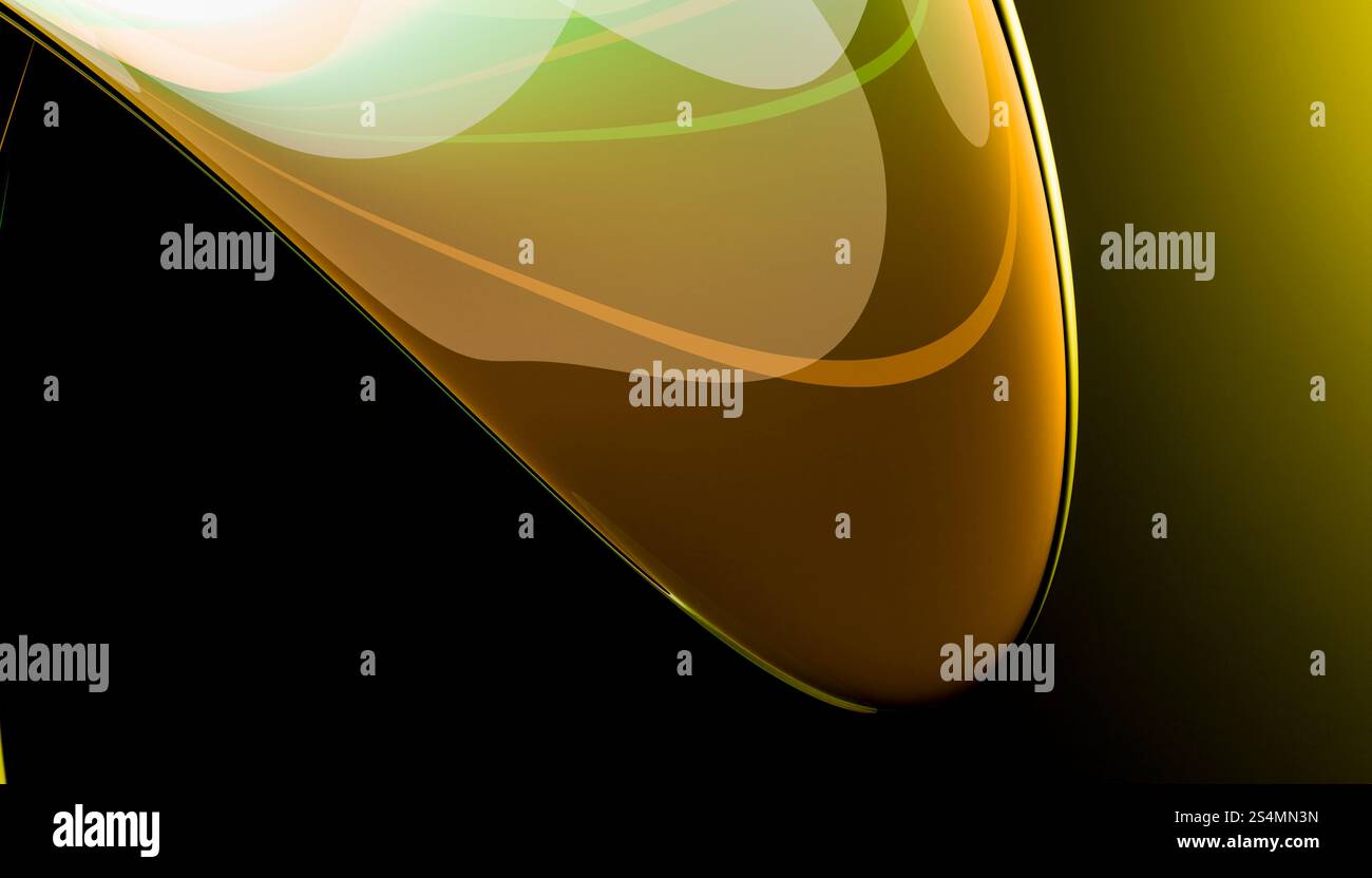 Abstract illustration featuring smooth overlapping shapes in earthy ...