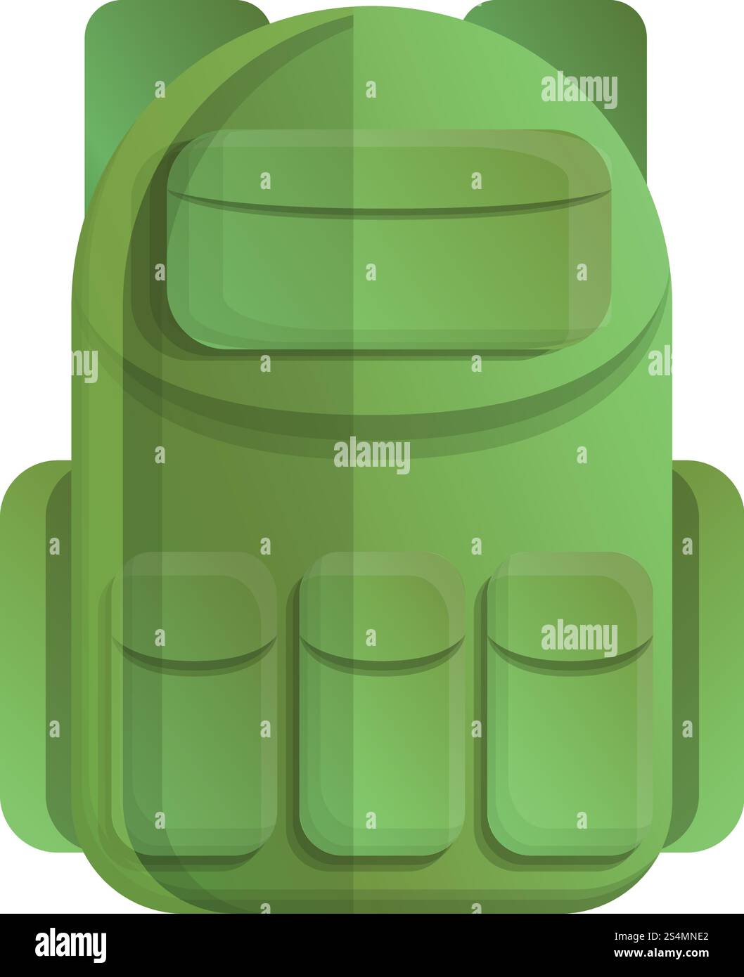 Backpack icon. Cartoon of backpack vector icon for web design isolated ...