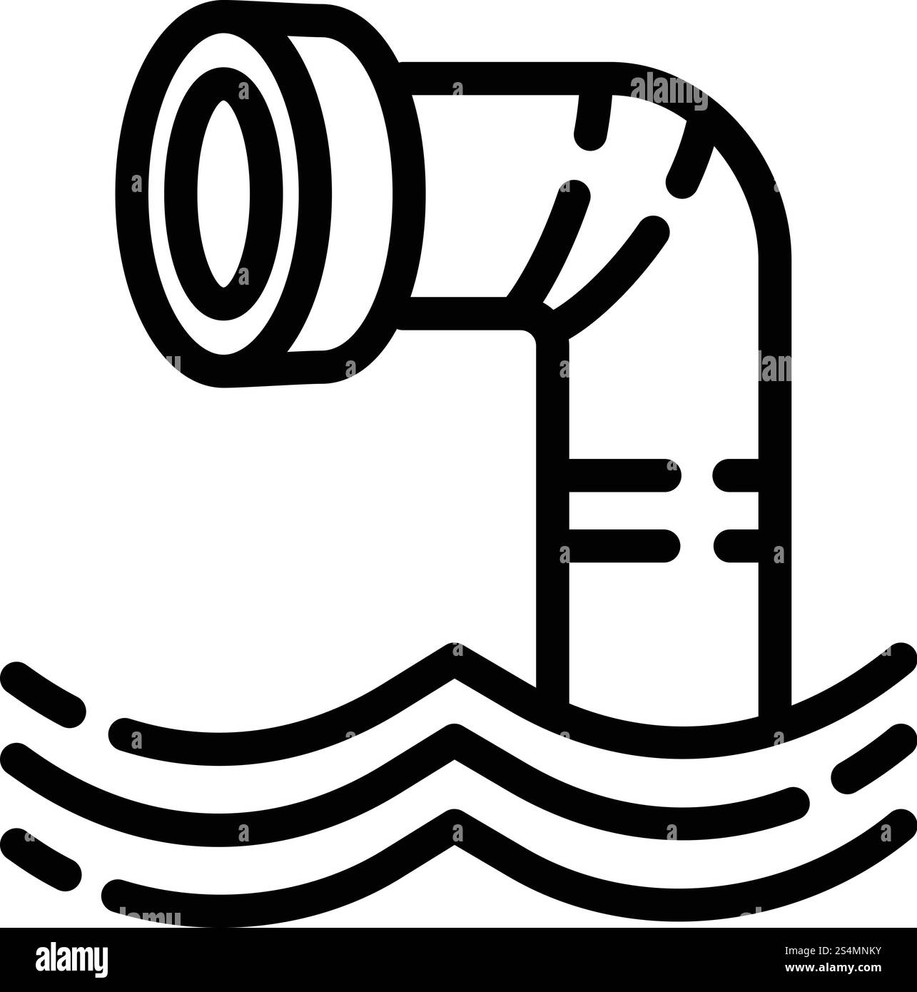 Periscope icon. Outline periscope vector icon for web design isolated ...