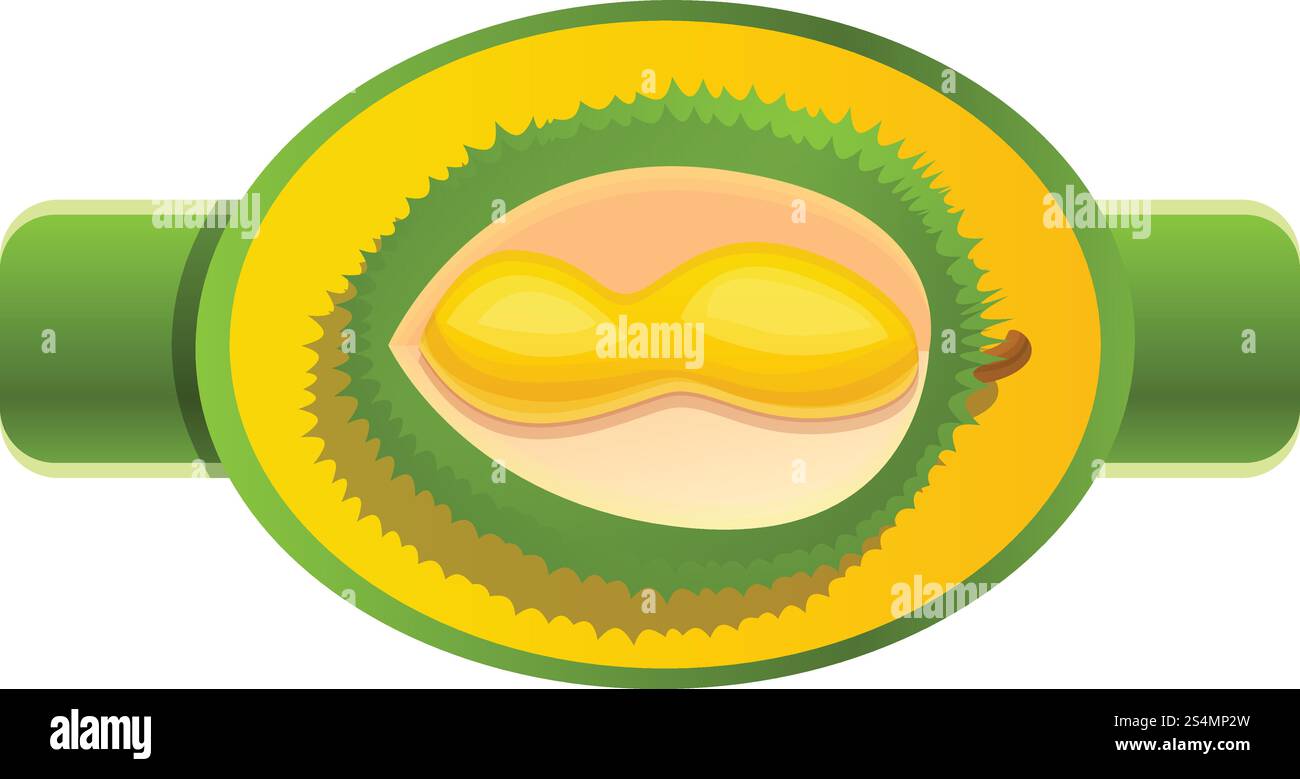 Thailand durian logo. Cartoon of Thailand durian vector logo for web ...