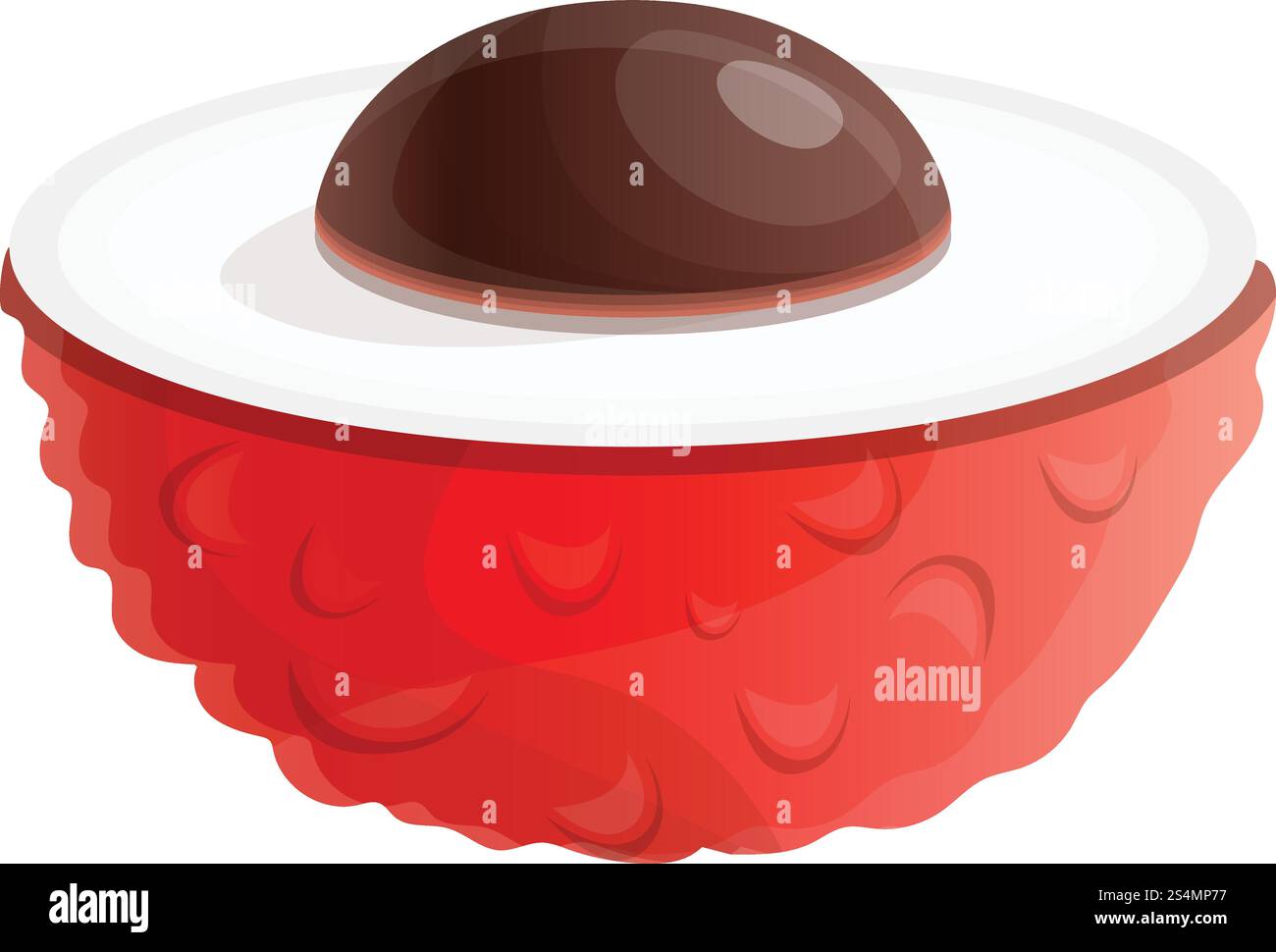 Diet lychees icon. Cartoon of diet lychees vector icon for web design ...