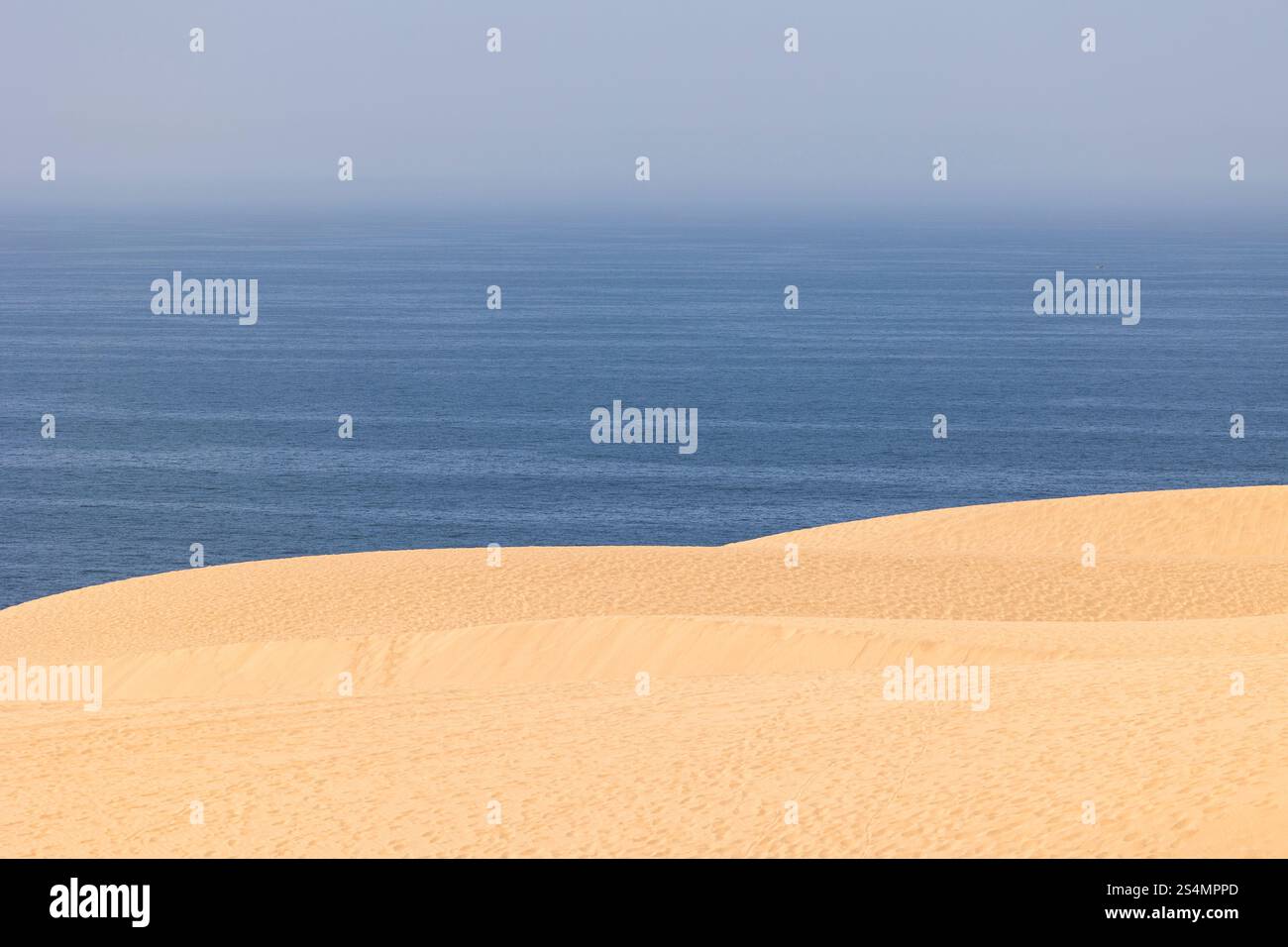 Moroccan Sand dune and ocean landscape Stock Photo - Alamy