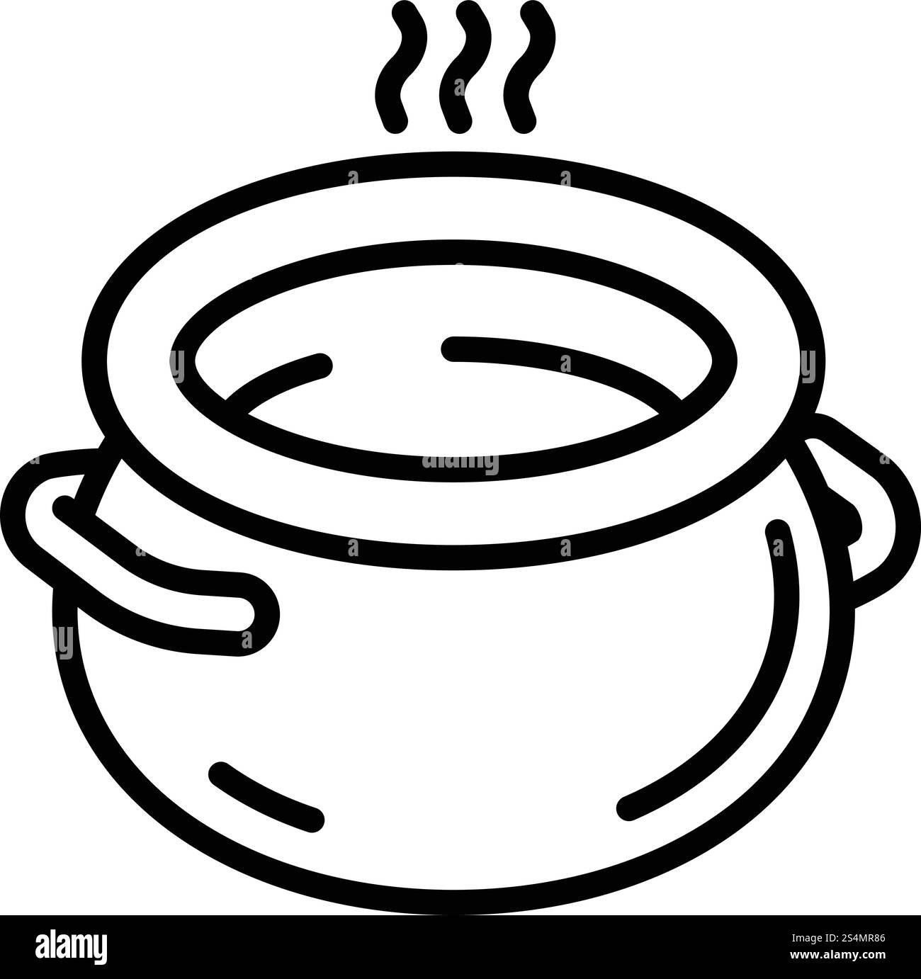 Ceramic pot icon. Outline ceramic pot vector icon for web design ...