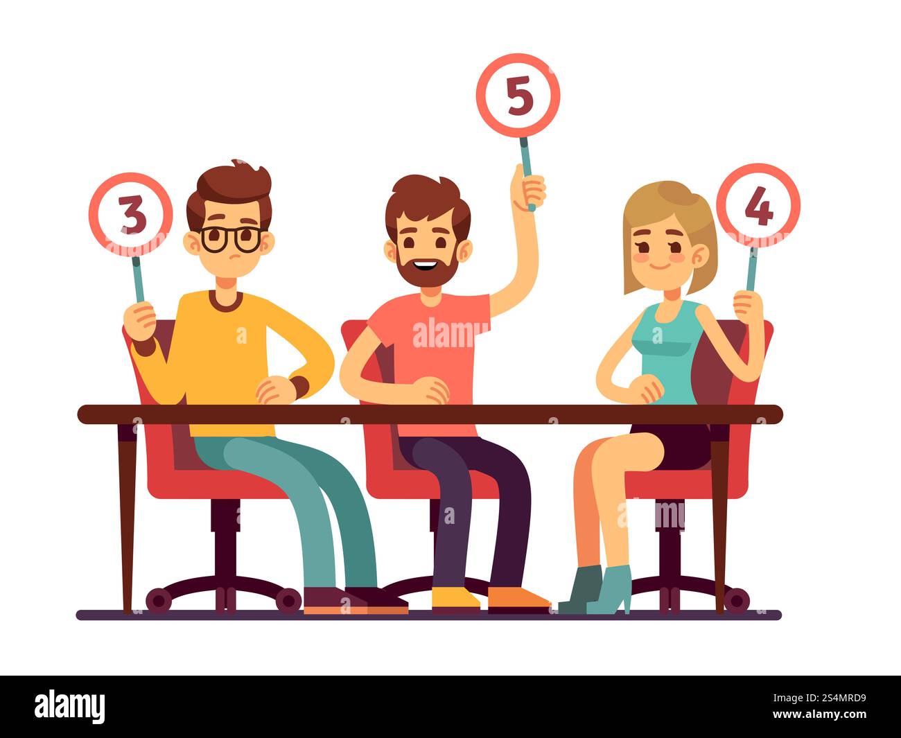 Group of judges Cut Out Stock Images & Pictures - Alamy