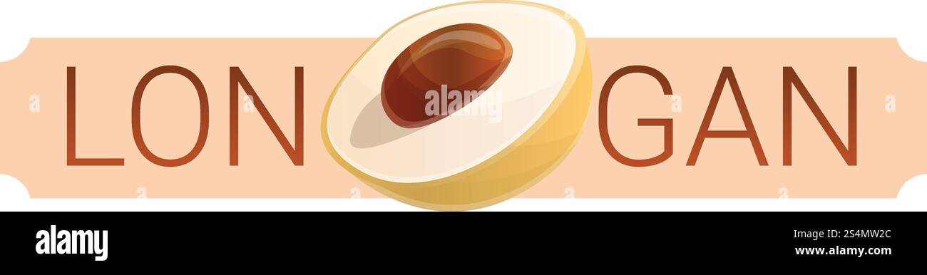 Healthy longan logo. Cartoon of healthy longan vector logo for web ...