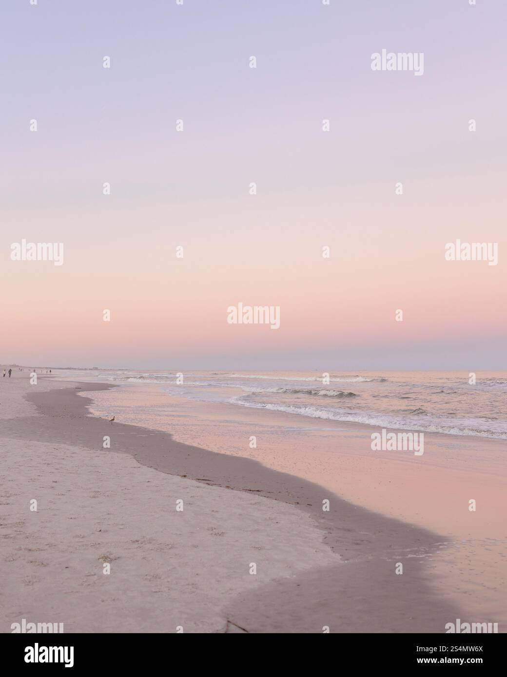dusk at the beach with pastel skies Stock Photo - Alamy