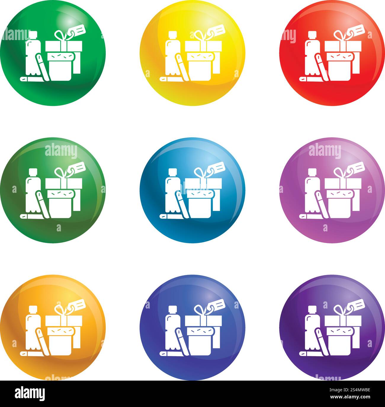 Homeless food help icons vector 9 color set isolated on white ...