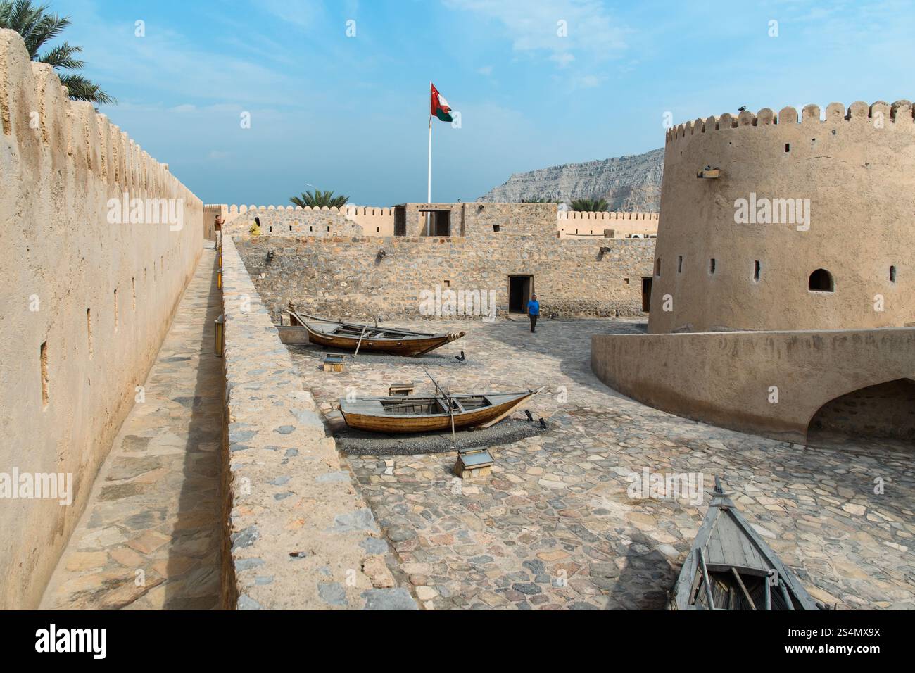 Khasab, Oman - January 1, 2025: The historic Khasab Castle stands ...