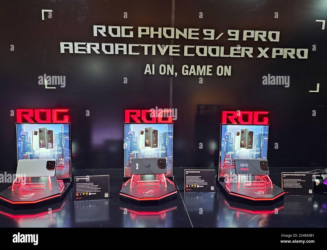 Las Vegas, USA – January 9th, 2025: ROG booth on CES 2025 Stock Photo ...