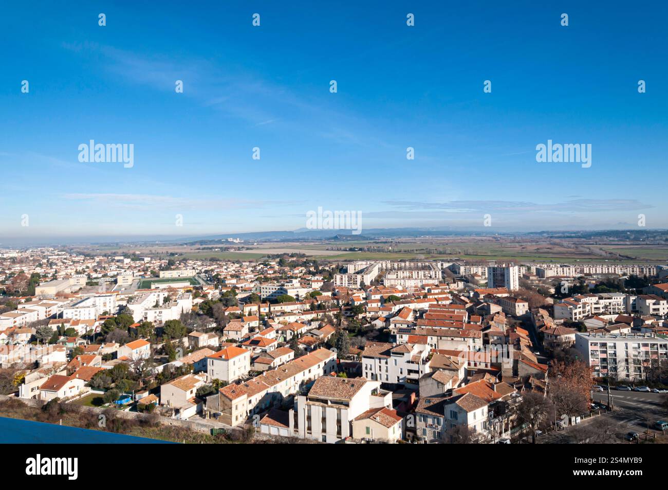 Panorama of the old Arles view from Luma Tower, the iconic new museum ...