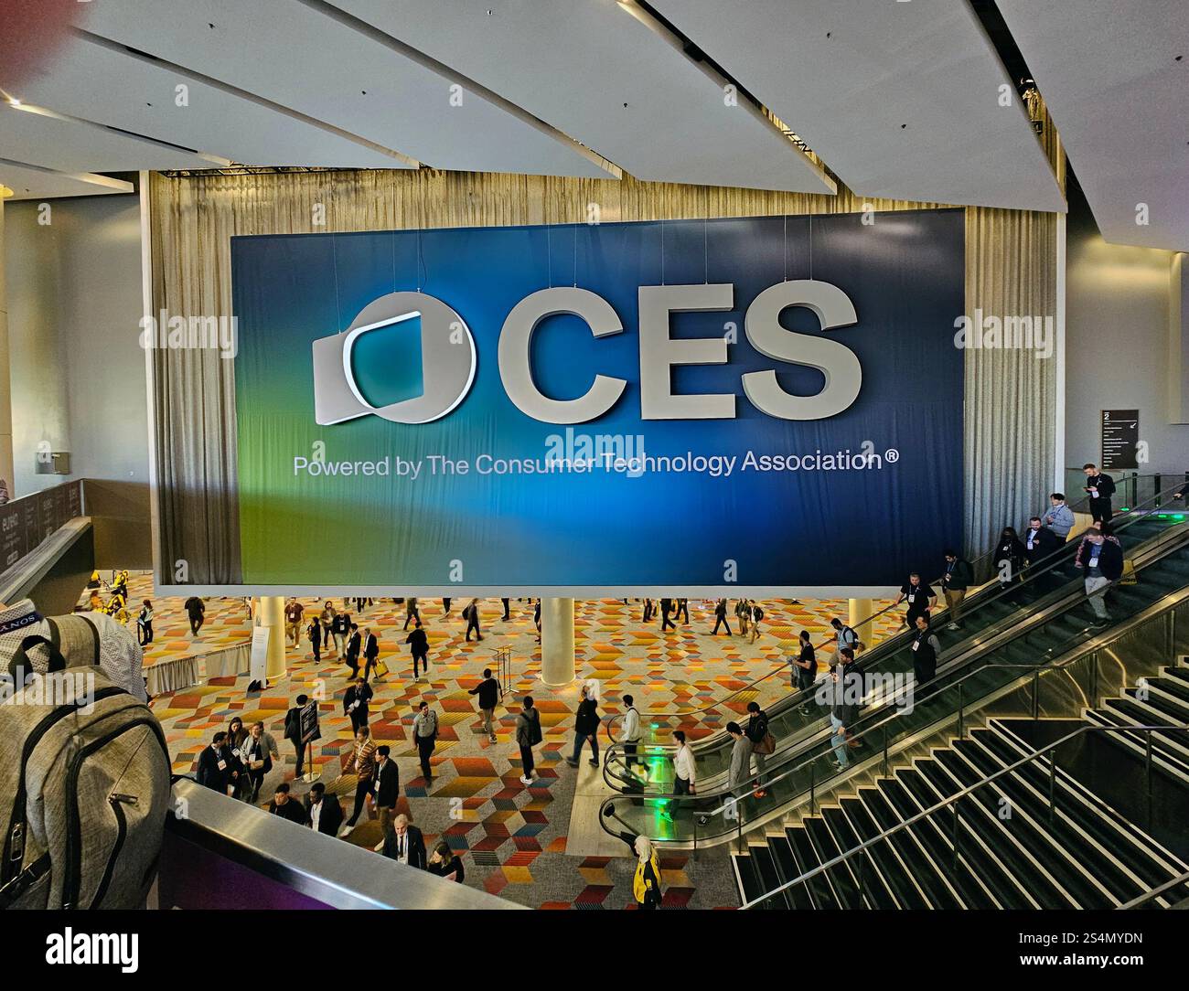Las Vegas, USA – January 13th, 2025: CES 2025 fair in Las Vegas: a bit of atmosphere on one of ...