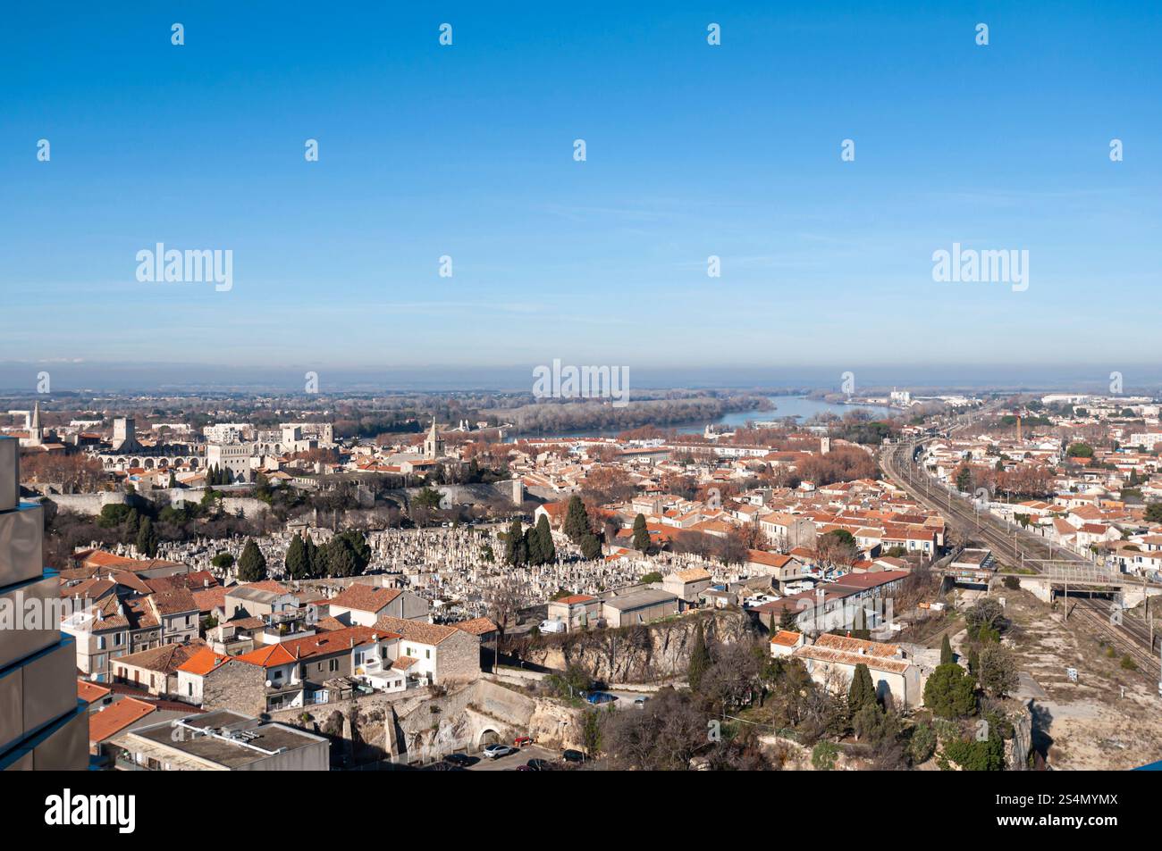 Panorama of old Arles view from Luma Tower, the iconic new museum by ...