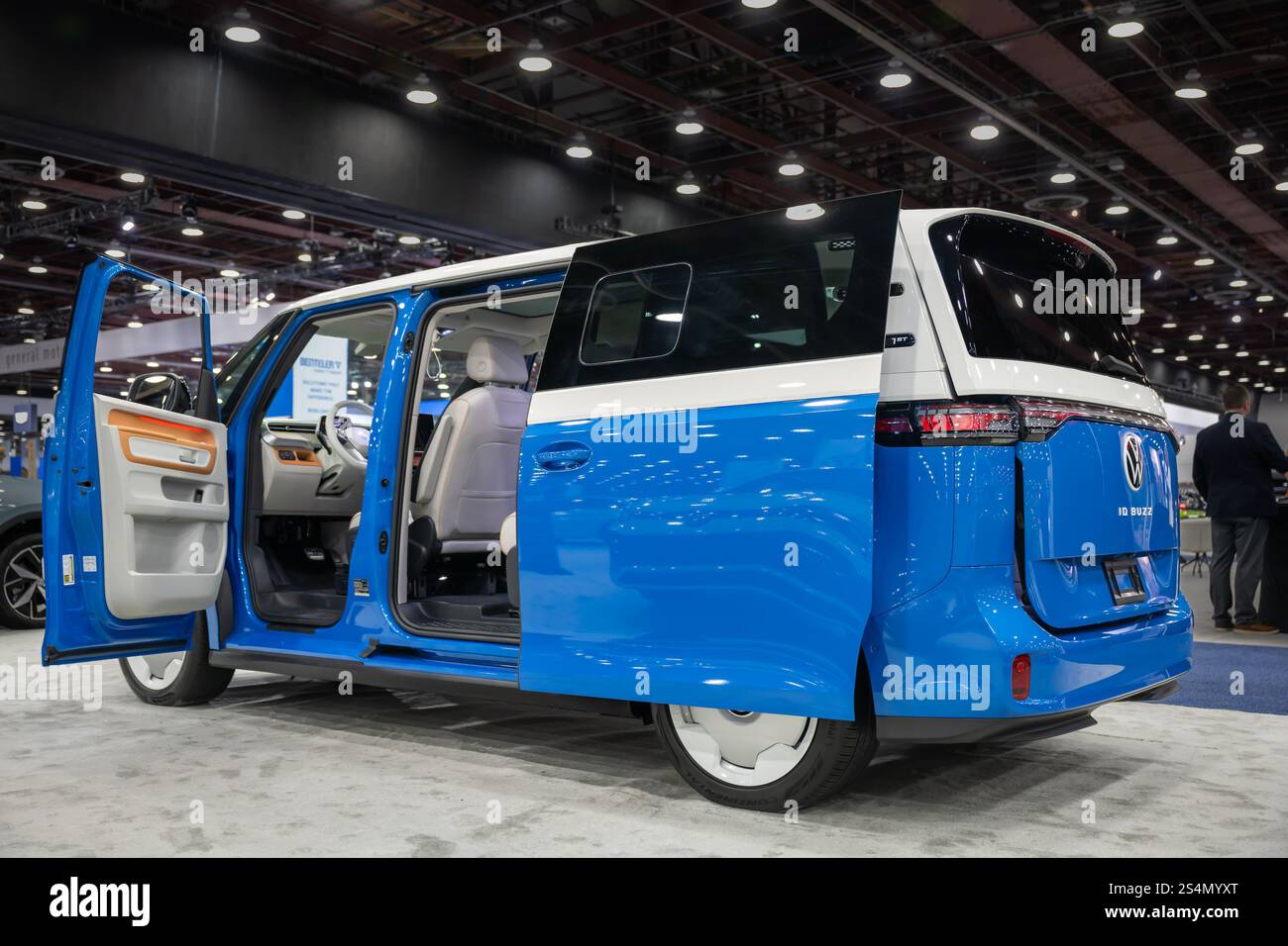 DETROIT, MI/USA - JANUARY 10, 2025: A 2025 Volkswagen ID. Buzz EV ...