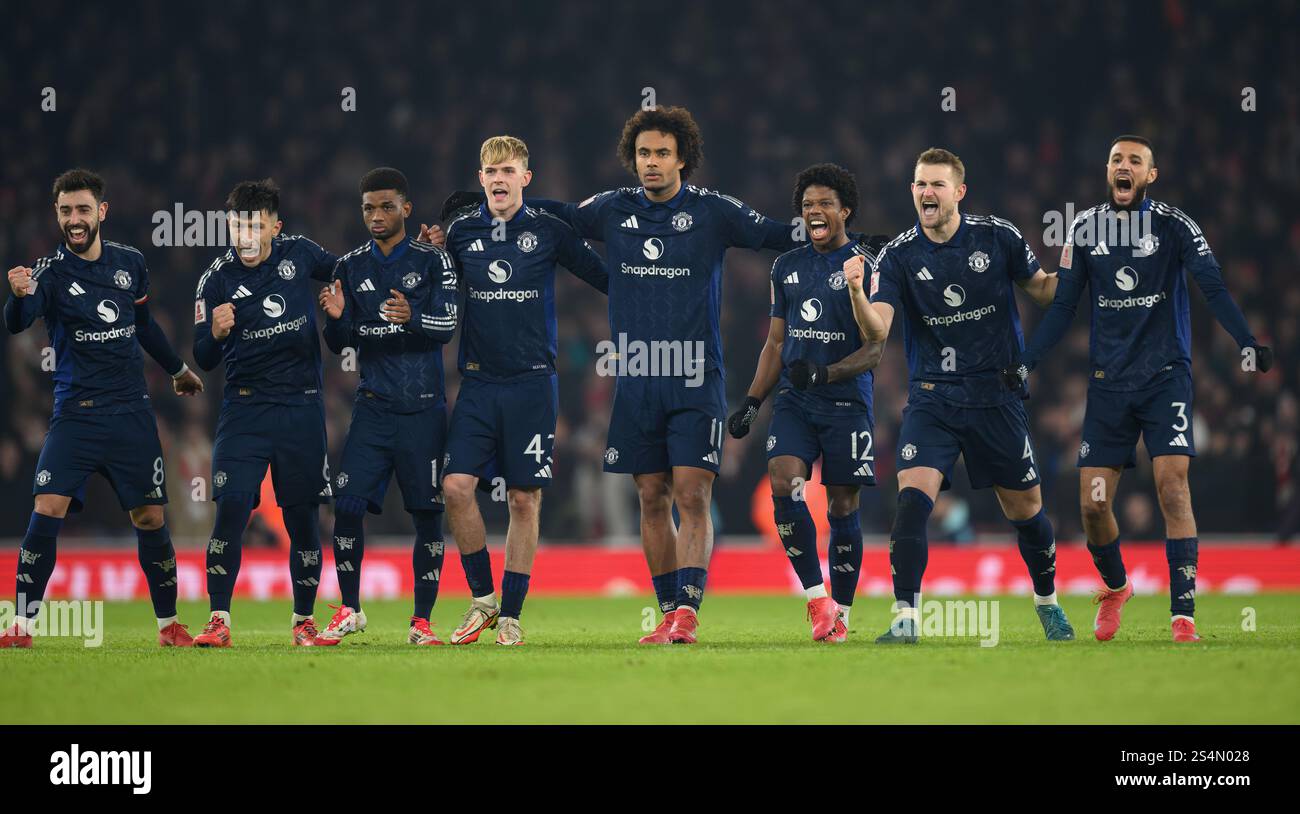 London, UK. 12th Jan, 2025. Arsenal v Manchester United - FA Cup R3 ...