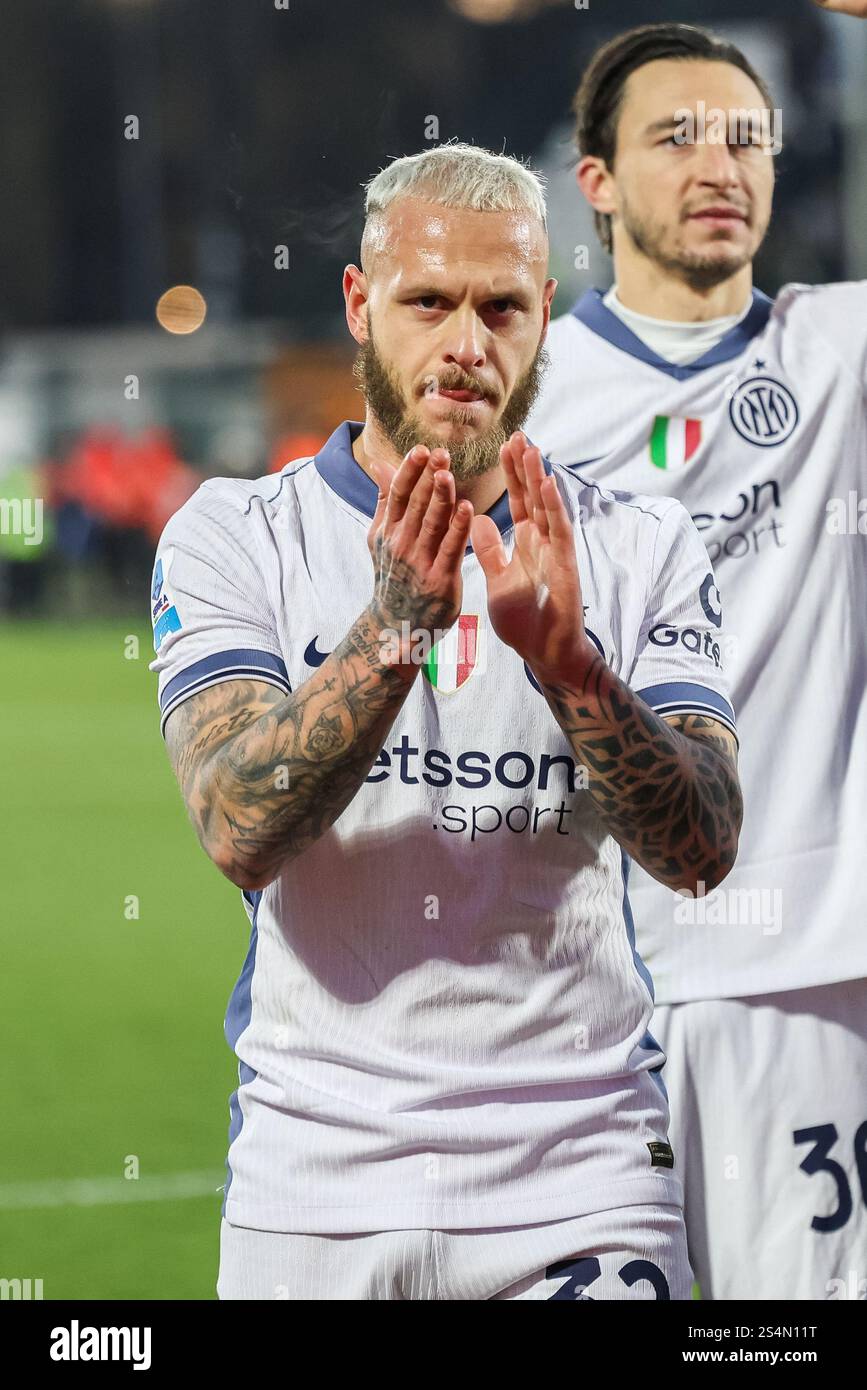 Venice, Italy. 12th Jan, 2025. dimarco federico FC Internazionale during serie A match Venezia ...