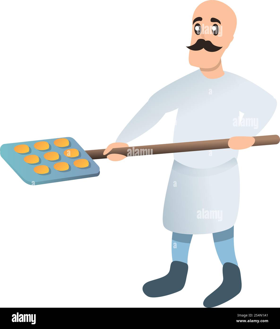Man baker icon. Cartoon of man baker vector icon for web design ...