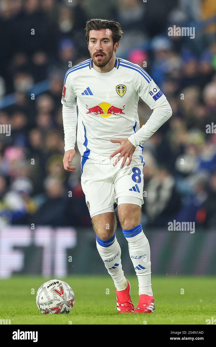 Leeds United's Joe Rothwell during the Emirates FA Cup third round ...