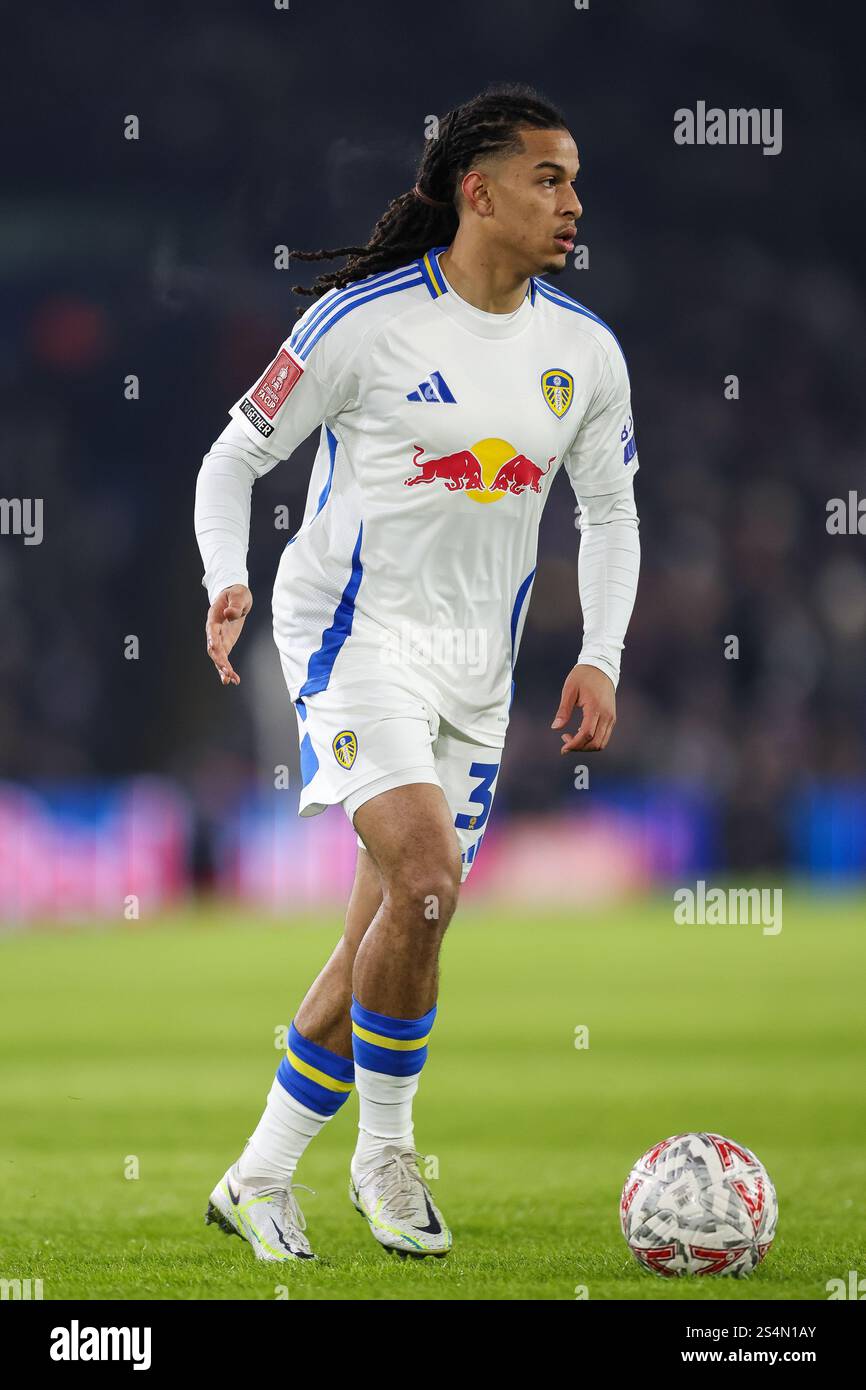 Leeds United's Isaac Schmidt during the Emirates FA Cup third round ...