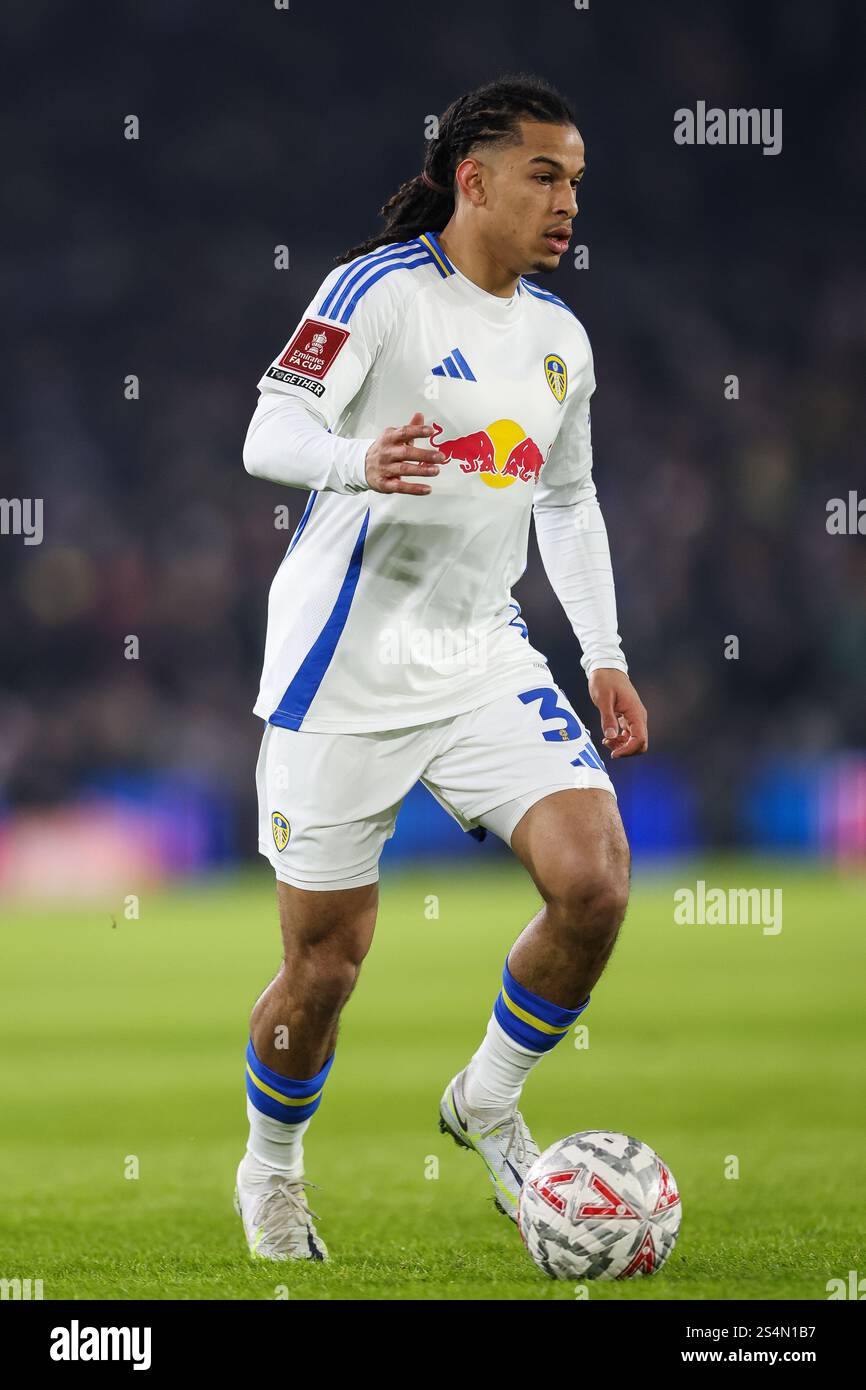 Leeds United's Isaac Schmidt during the Emirates FA Cup third round ...