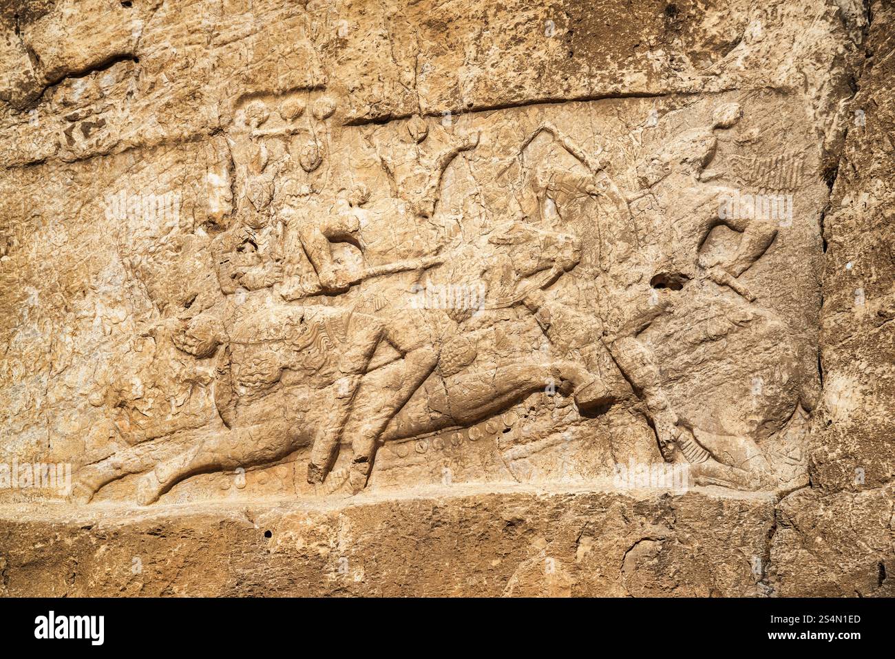 Bas-relief at ancient necropolis Naqsh-e Rustam in Iran Stock Photo - Alamy