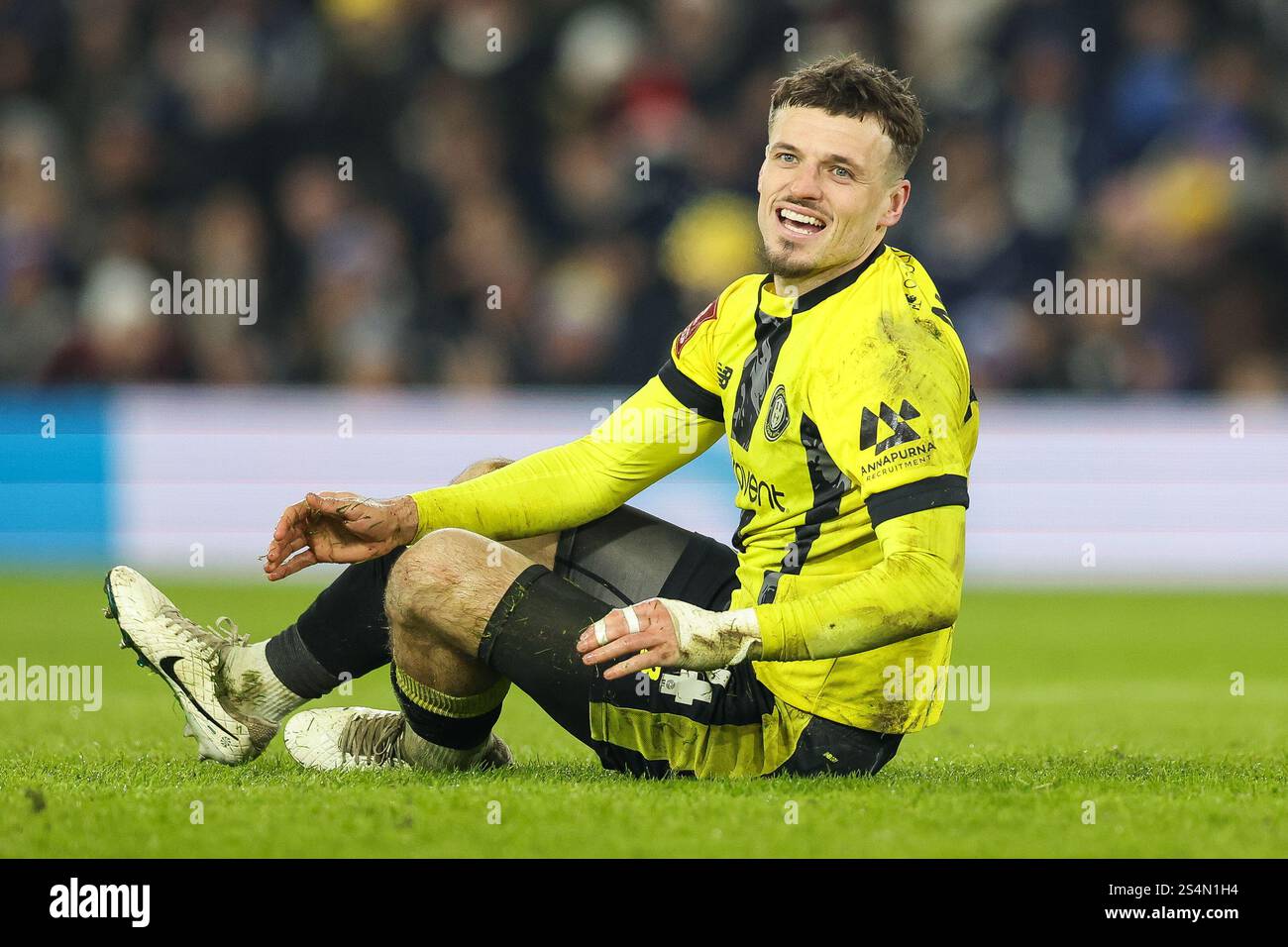 Harrogate Town’s Josh March during the Emirates FA Cup third round ...