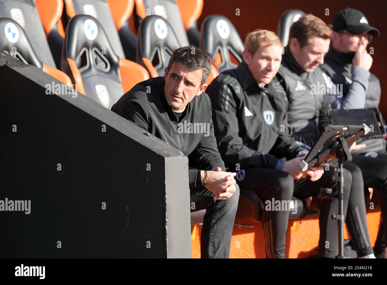 Stephane GILLI (entraineur Paris pfc) during the Ligue 2 BKT match ...