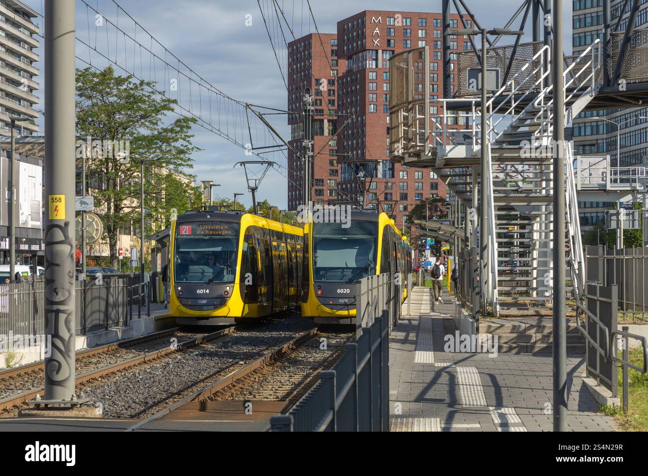 Utrecht, the Netherlands. 13 September 2024. Utrecht tram at station ...