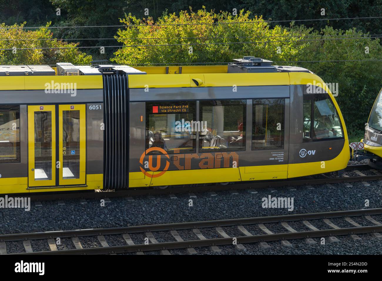 Utrecht, the Netherlands. 13 September 2024. Tram Utrecht in traffic ...