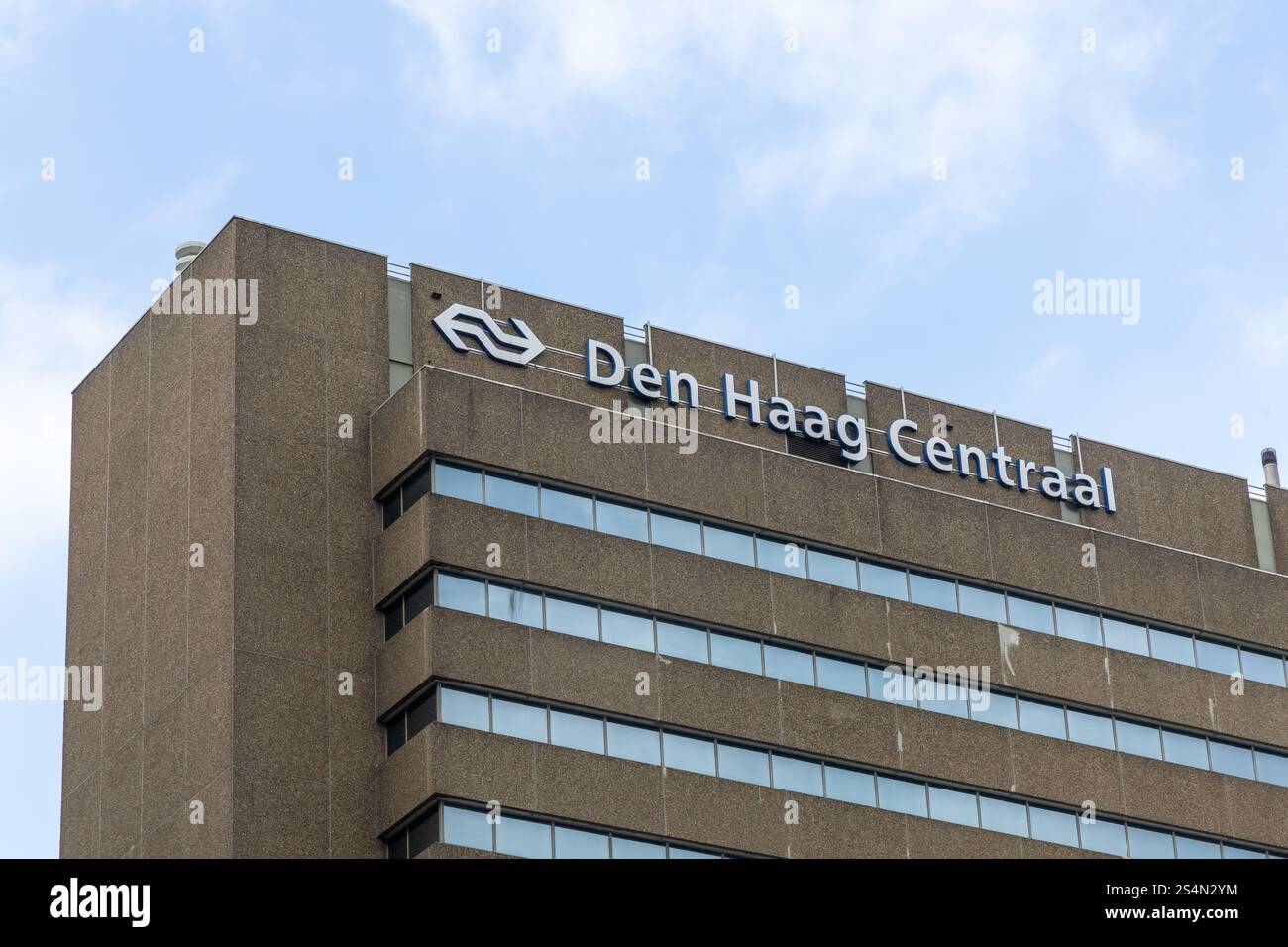 The Hague, the Netherlands. 2 September 2023. Building with letters and ...