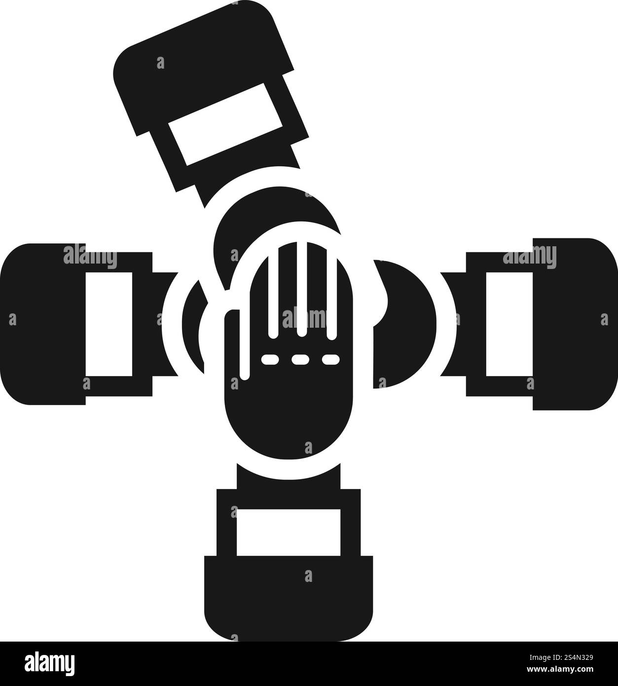 People team cohesion icon. Simple illustration of people team cohesion ...